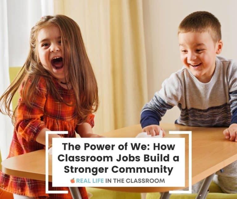 The Power of We: How Classroom Jobs for Students Build a Stronger Community