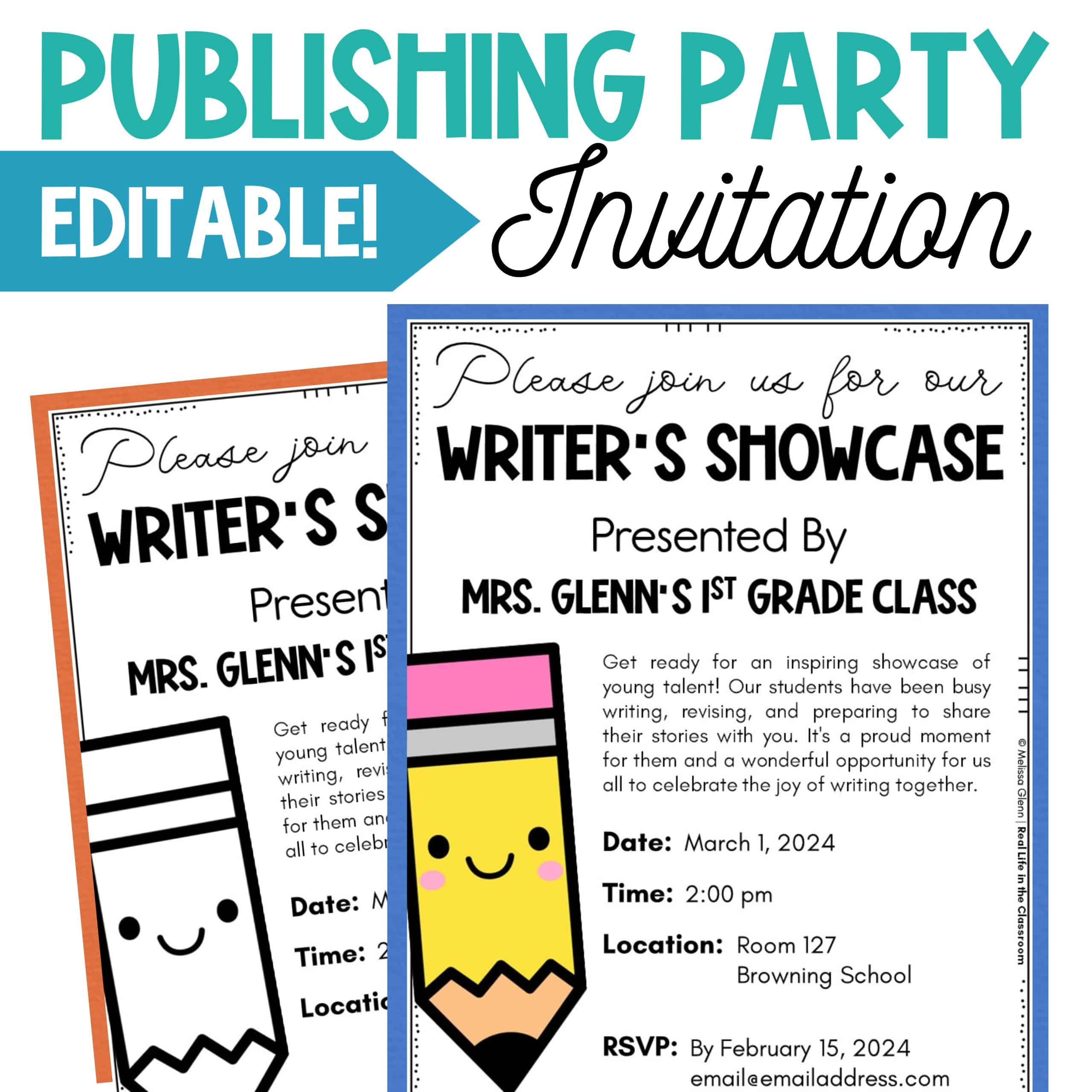 Classroom Party Invitation Sample Free Vector | Hand Drawn Back To